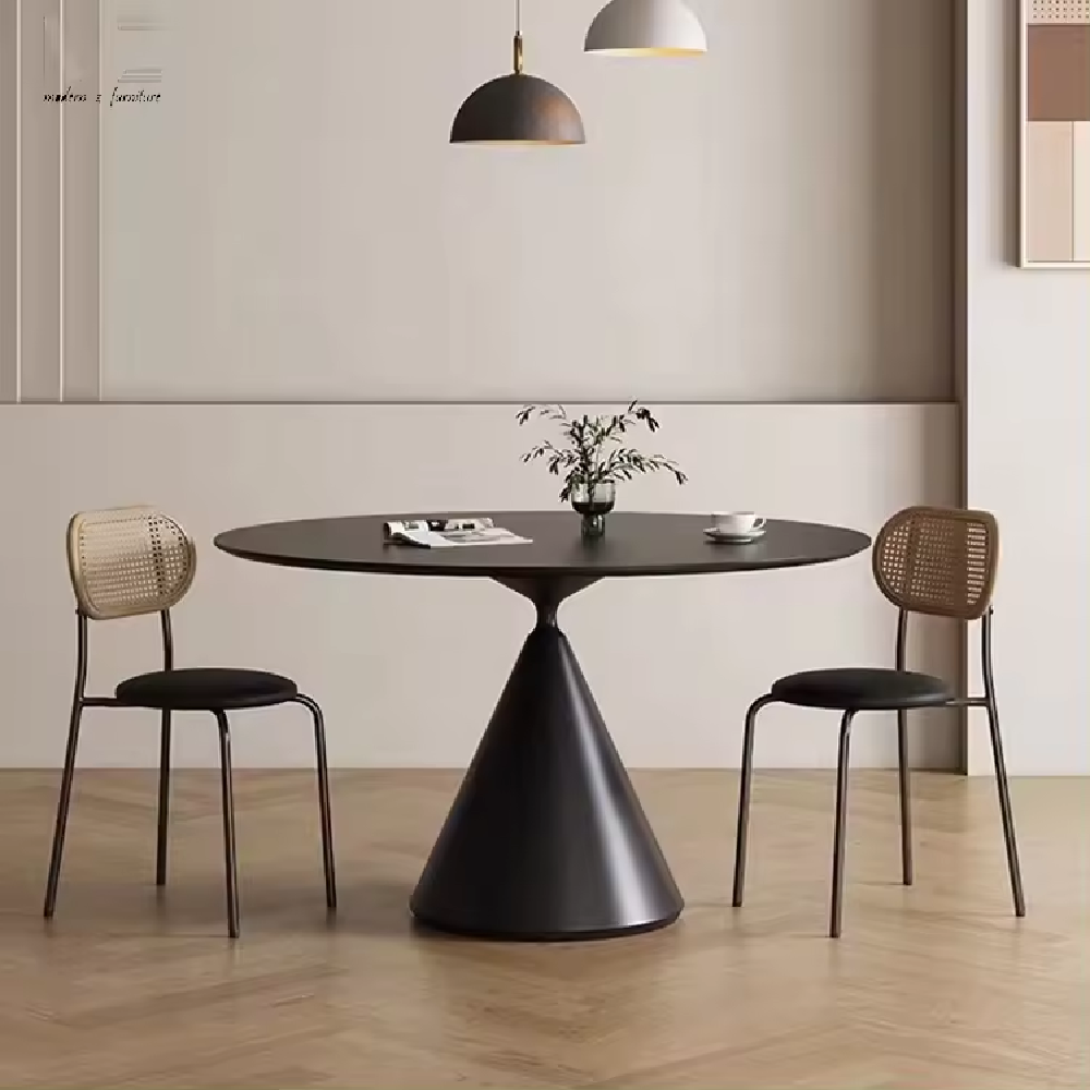 Pyramid Veneer Wood Dining Table – Meeshan Home