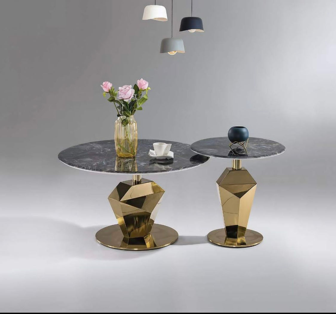 Regency Gold Leaf Center Table – Meeshan Home
